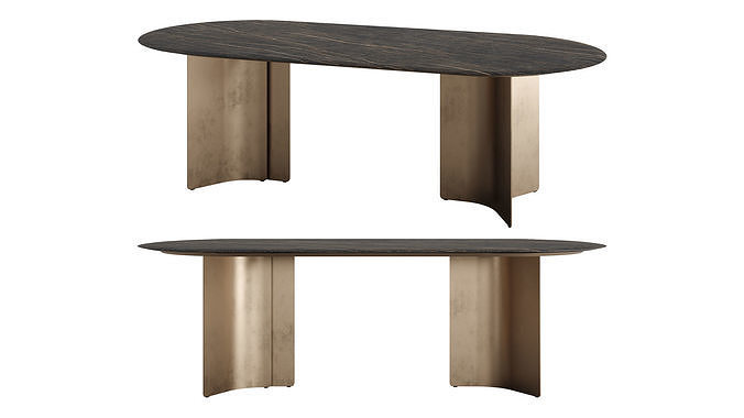 WAVE Oval Table by Marelli 3D model | CGTrader