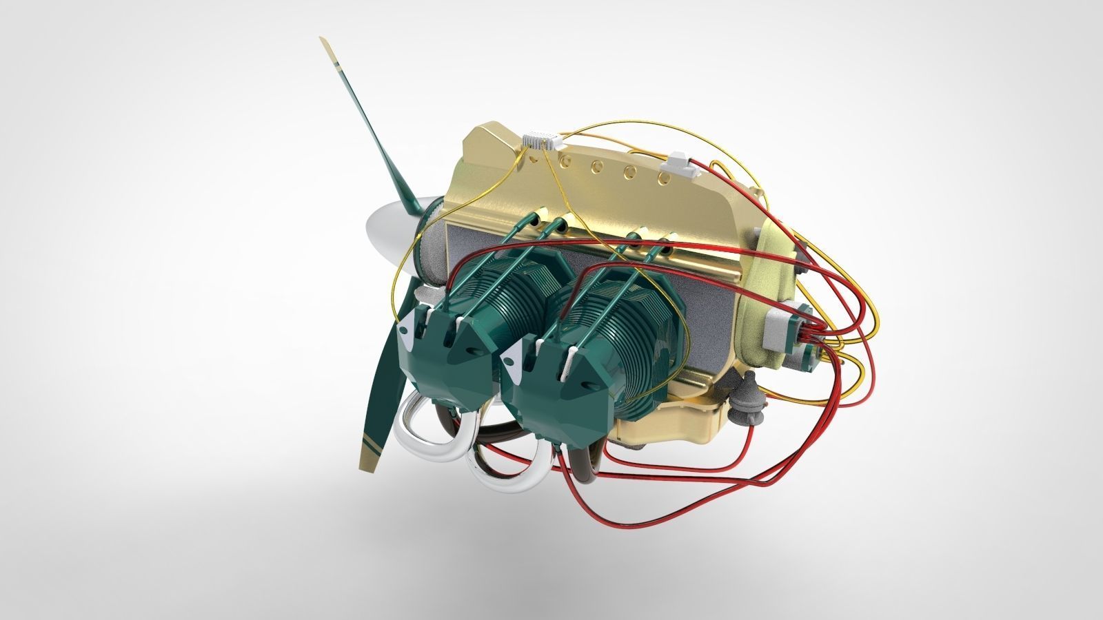 Airplane engine 3D model | CGTrader