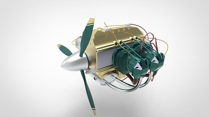Airplane engine 3D model | CGTrader