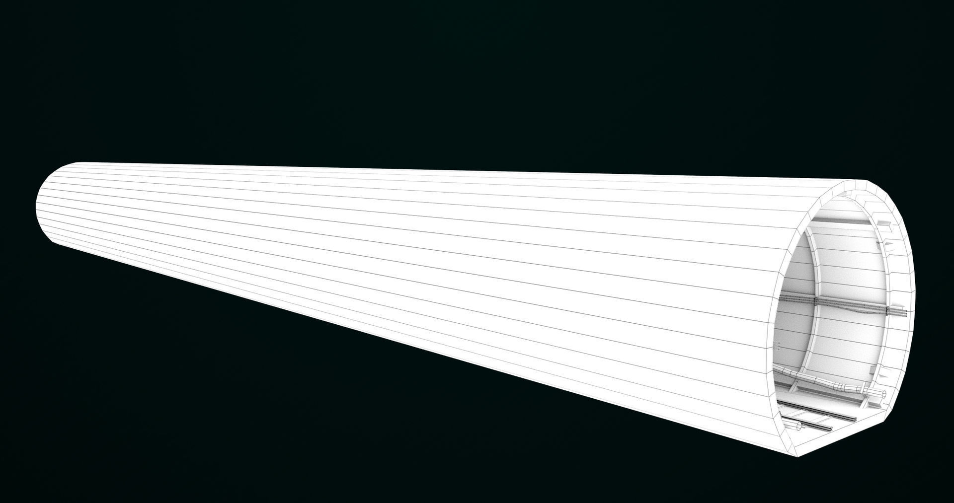 3D model Train Tunnel02 All PBR Unity UE V-Ray Textures Included VR ...