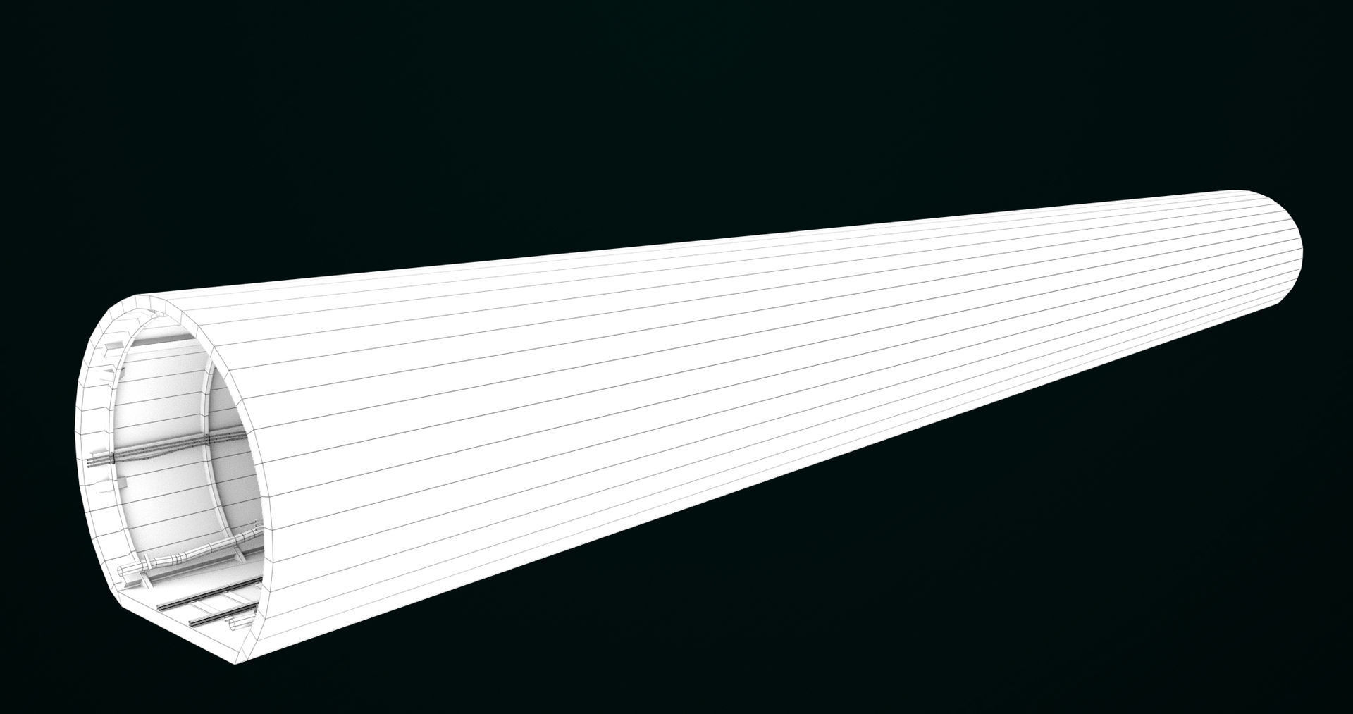 3D model Train Tunnel02 All PBR Unity UE V-Ray Textures Included VR ...