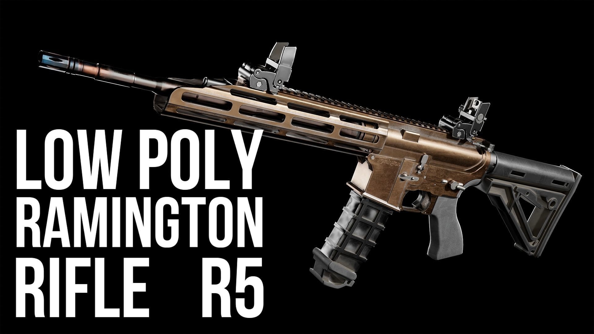 3D model Remington R5 RGP Assault Rifle VR / AR / low-poly | CGTrader