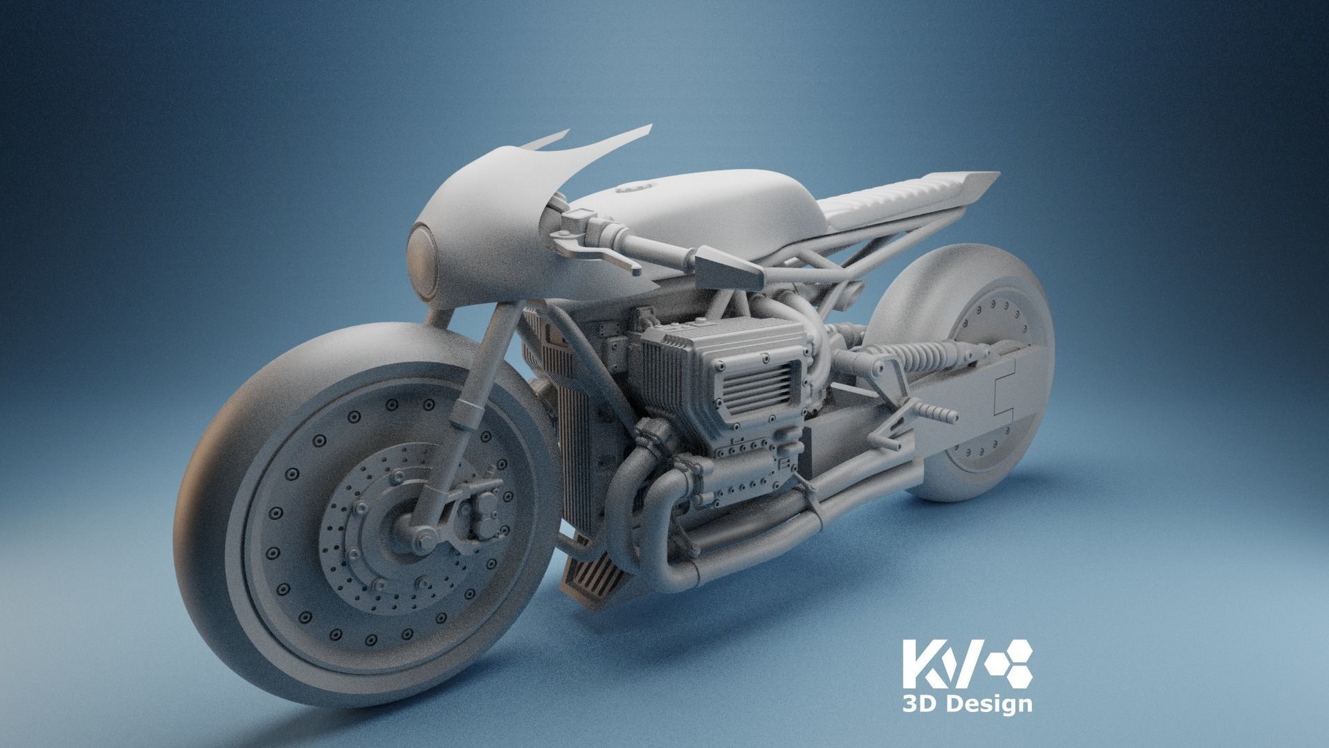 KV-The Batman Batcycle 2022 3D model 3D printable | CGTrader