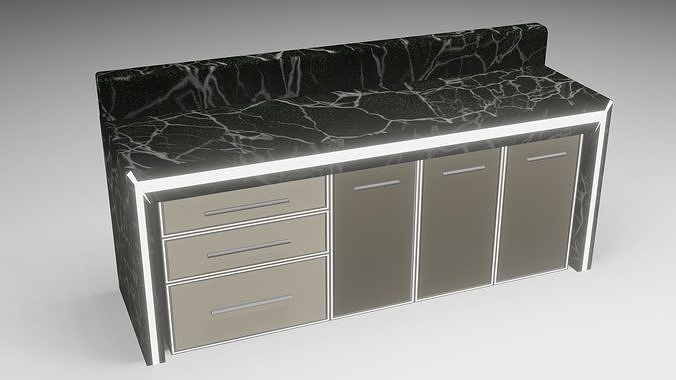 3D model Kitchen Countertops VR / AR / low-poly | CGTrader