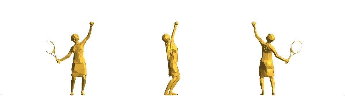 TENNIS WOMAN FOR REVIT free 3D model | CGTrader