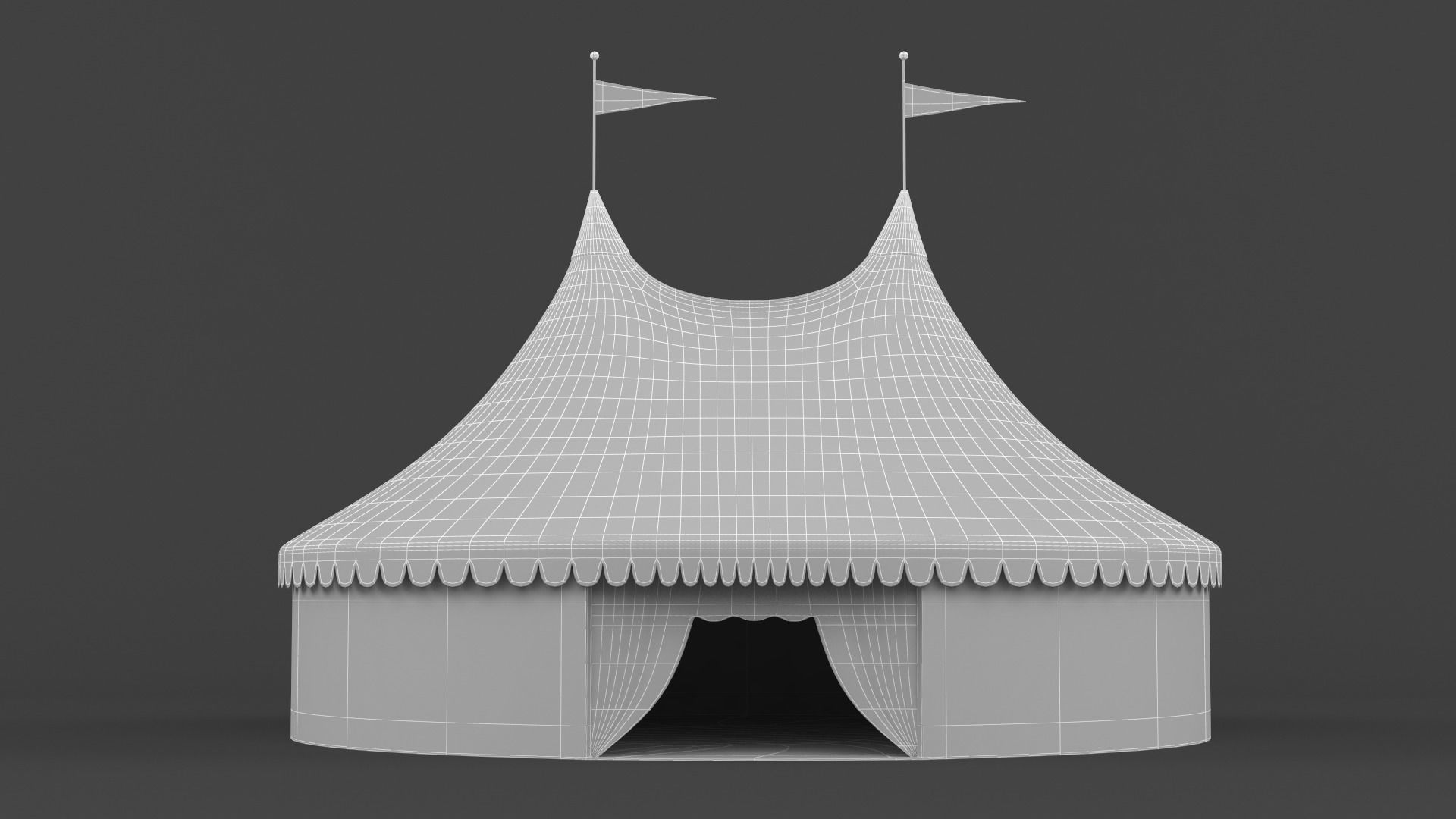Circus Tent free 3D model | CGTrader