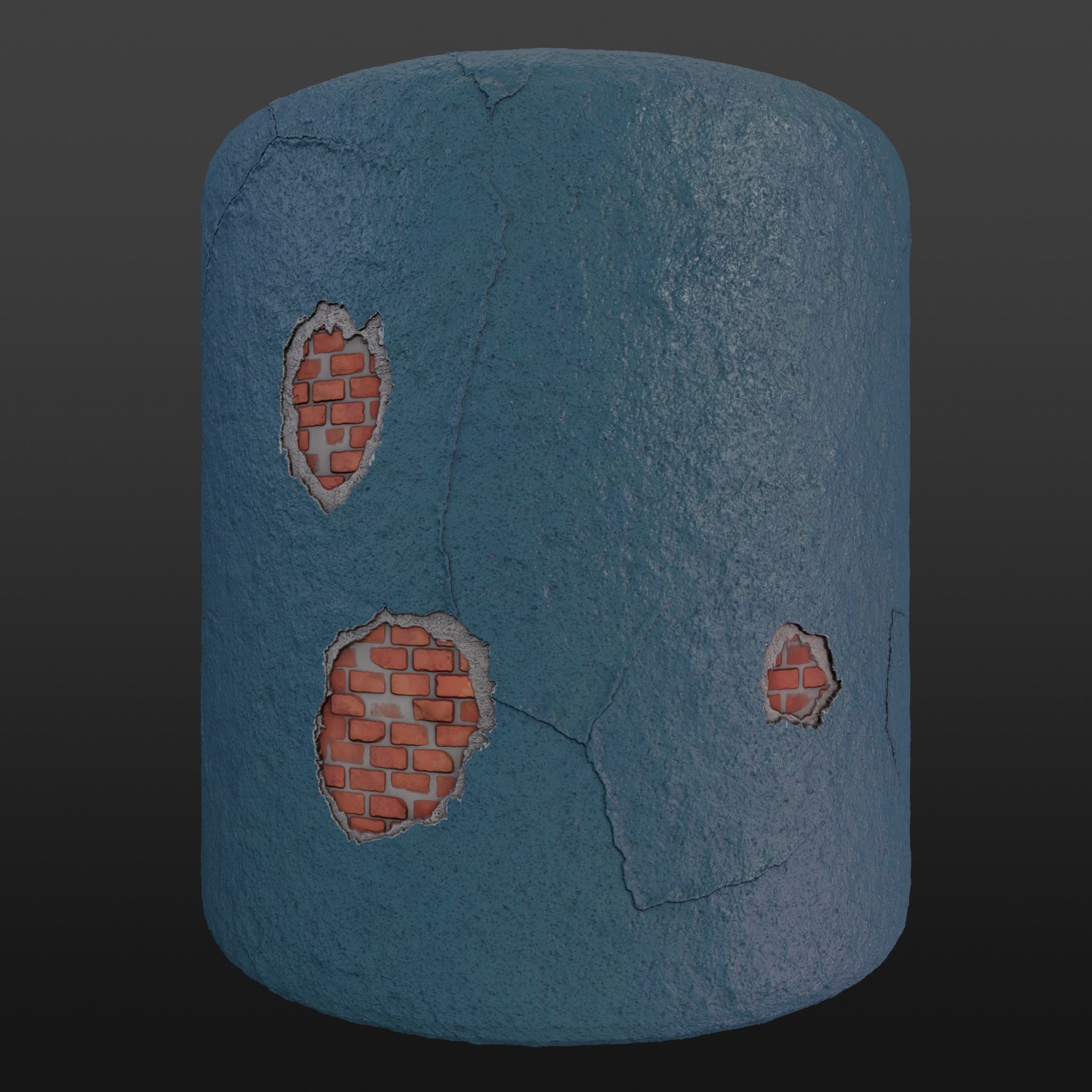 Procedural Stylized Brick Concrete and Painted Plaster Texture | CGTrader