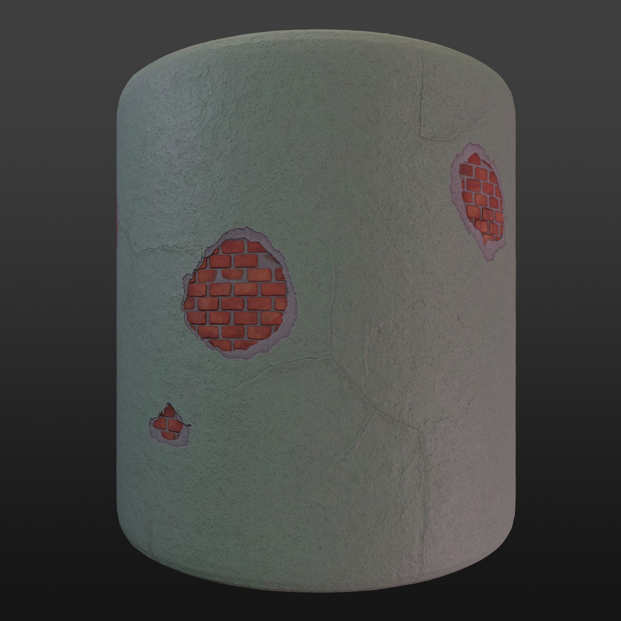 Procedural Stylized Brick Concrete and Painted Plaster Texture | CGTrader