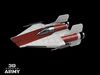 Star Wars A-WING RZ-1 starfighter -3D Print STL files 3D model 3D ...