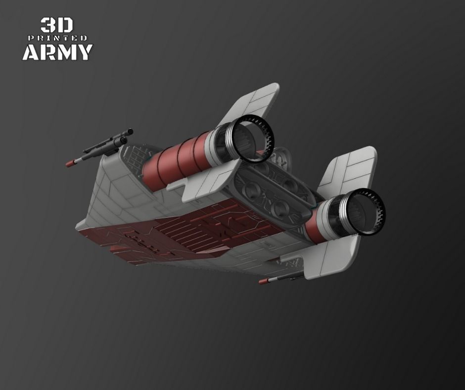 Star Wars A-WING RZ-1 starfighter -3D Print STL files 3D model 3D ...