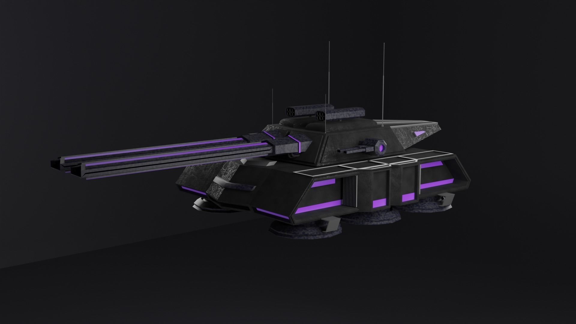 3D model Flying tank of the future VR / AR / low-poly | CGTrader