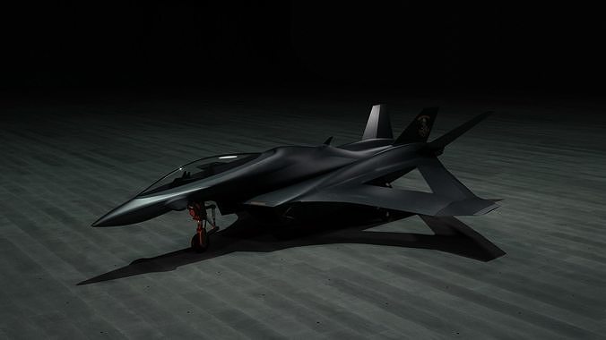3D model ZA Viper Multirole Strike Fighter Jet VR / AR / low-poly ...