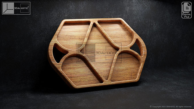 Serving Tray - CNC Files for Wood 3D model | CGTrader