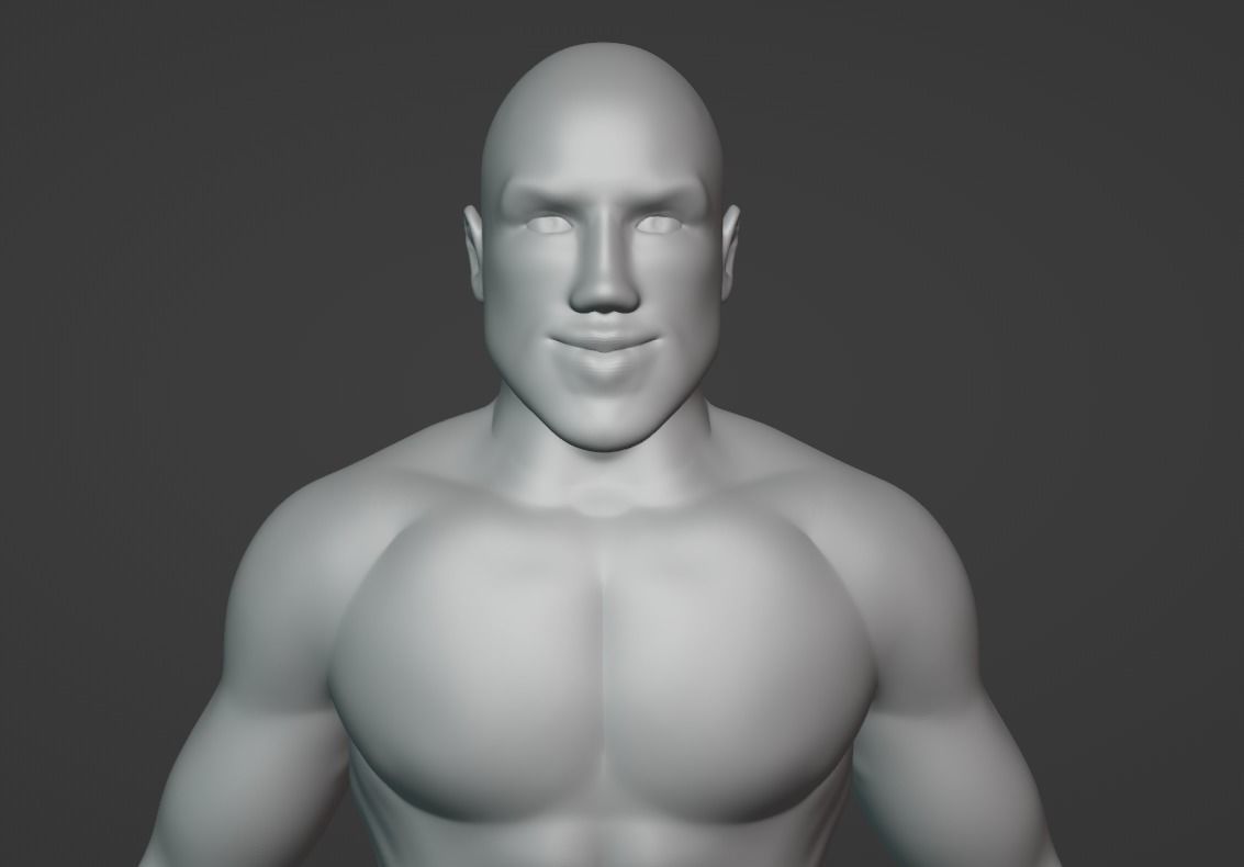 Giga Chad Base Model 3D model | CGTrader