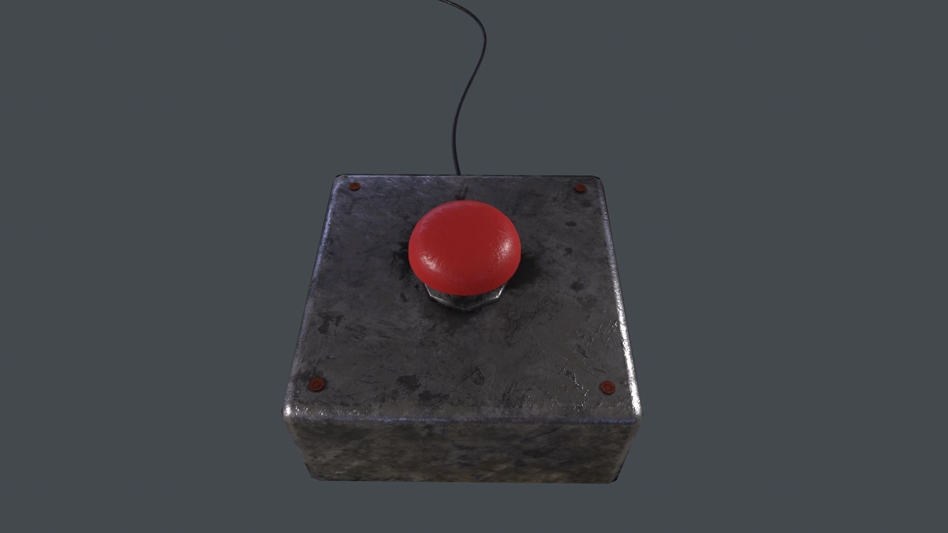 3D model Red Button 3D Model VR / AR / low-poly | CGTrader