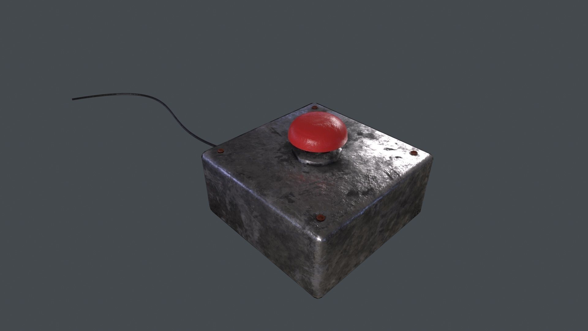 3D model Red Button 3D Model VR / AR / low-poly | CGTrader