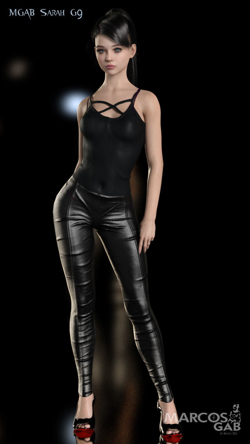 MGAB Sarah for Genesis 9 3D model animated rigged | CGTrader