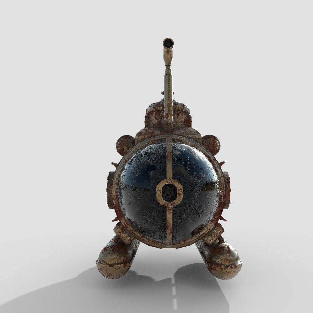 Steampunk Submarine 3D model | CGTrader