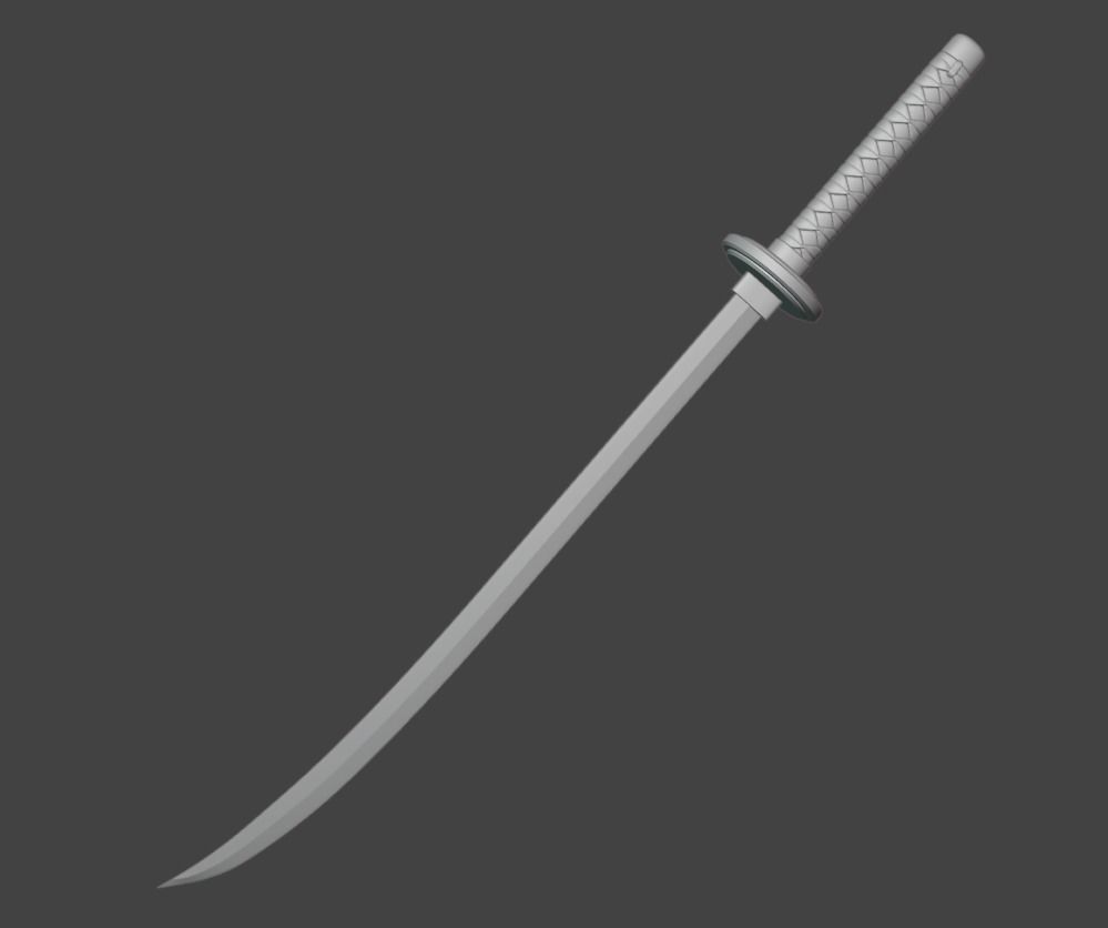 Brave Fencer Musashi Highpoly Character Model with Weapons 3D model ...