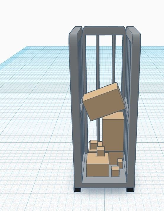 Roll Containers Scale H0 1-87 3D model 3D printable | CGTrader