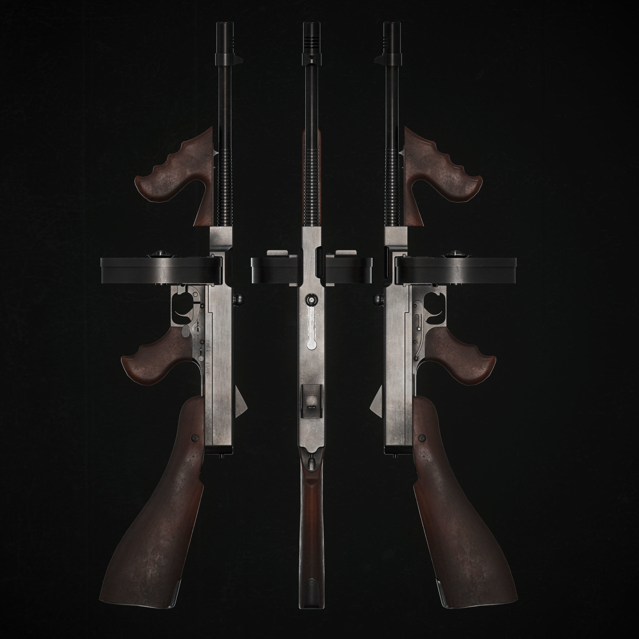 3D model M1 Thompson VR / AR / low-poly | CGTrader