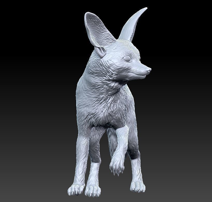 fennec fox 3D model 3D printable | CGTrader