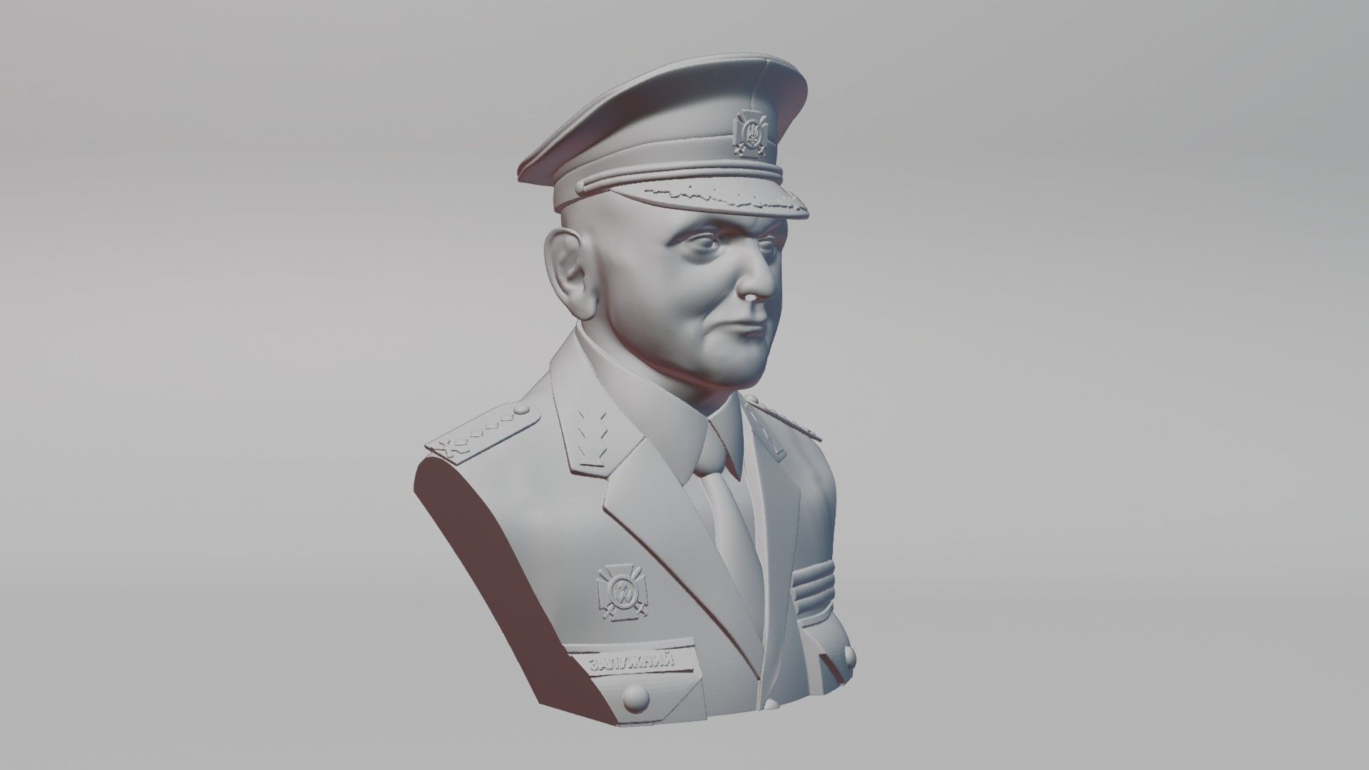 Iron General Valerii Zaluzhnyi bust 3D model 3D printable | CGTrader