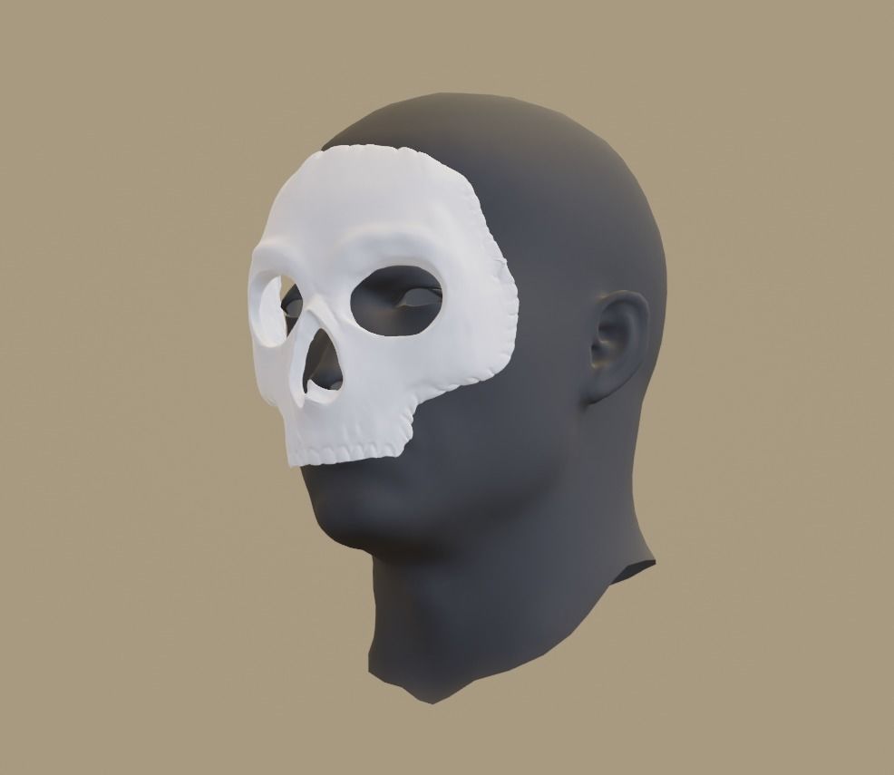 GHOST SIMON RILEY MASK COD MODERN WARFARE 2 WARZONE 2 3D model 3D ...