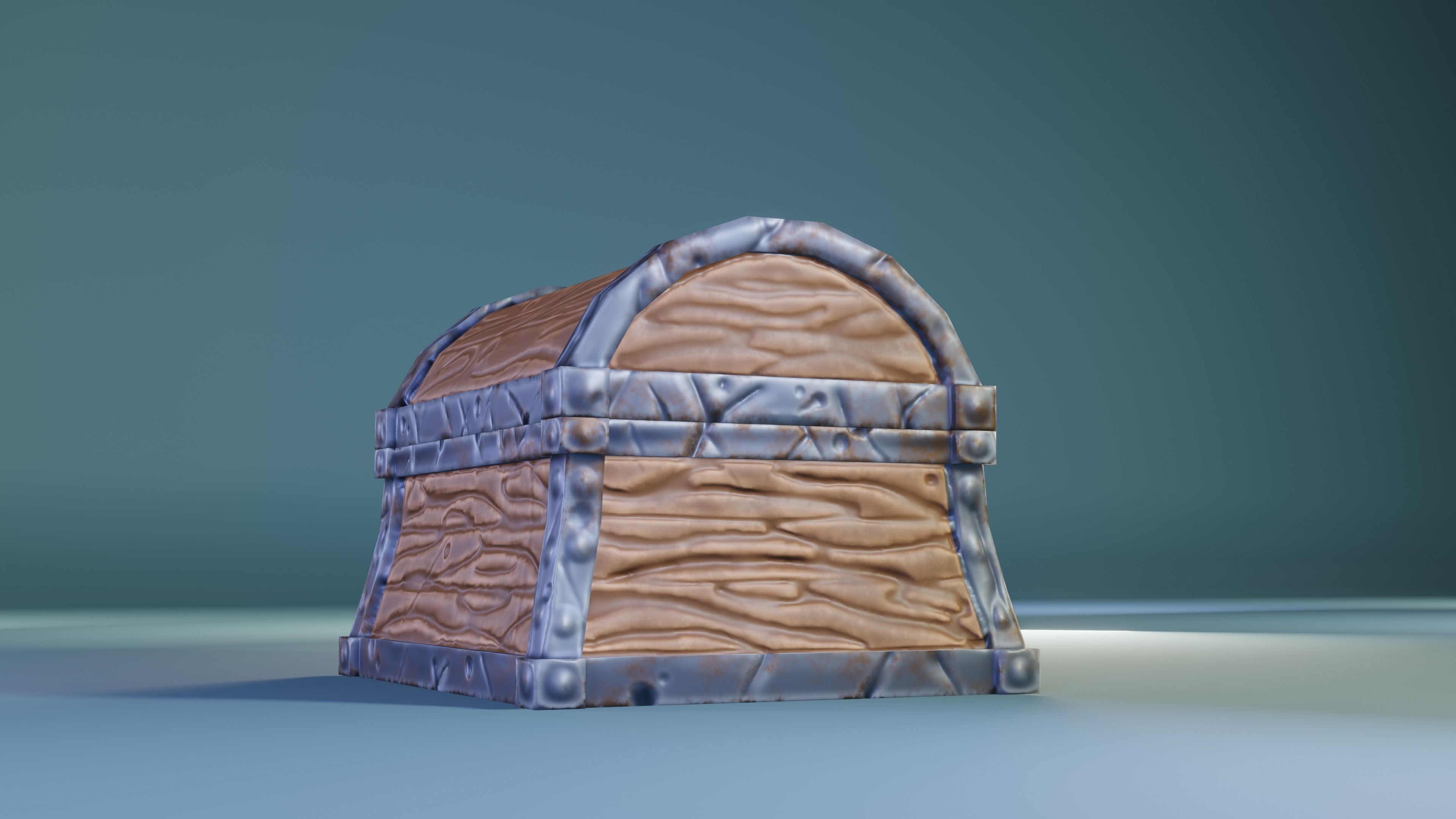 3D model Stylized Common Treasure Chest VR / AR / low-poly | CGTrader