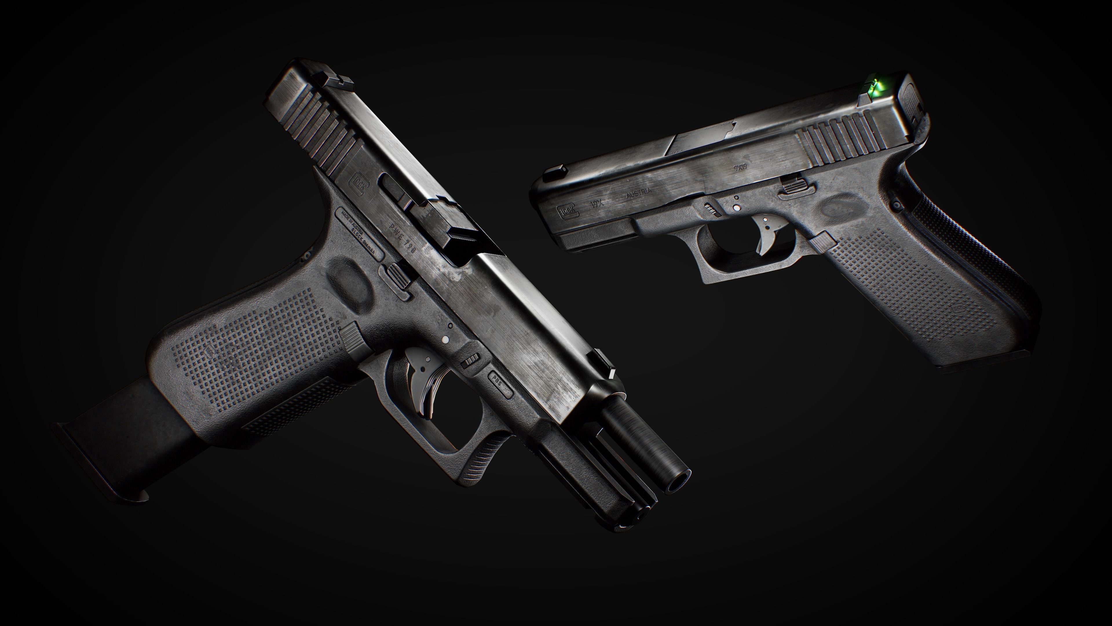 3D model Glock 17 and 19x - Handguns VR / AR / low-poly | CGTrader