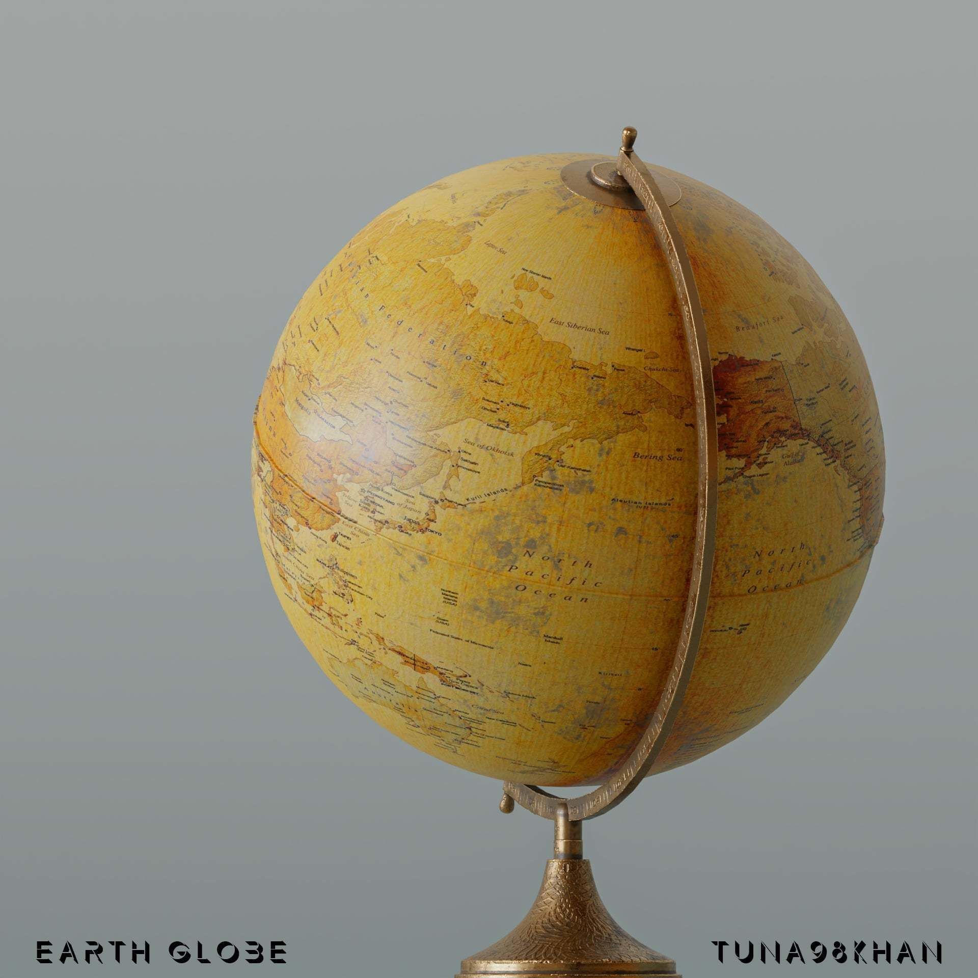 3D model THE OLD EARTH GLOBE VR / AR / low-poly | CGTrader