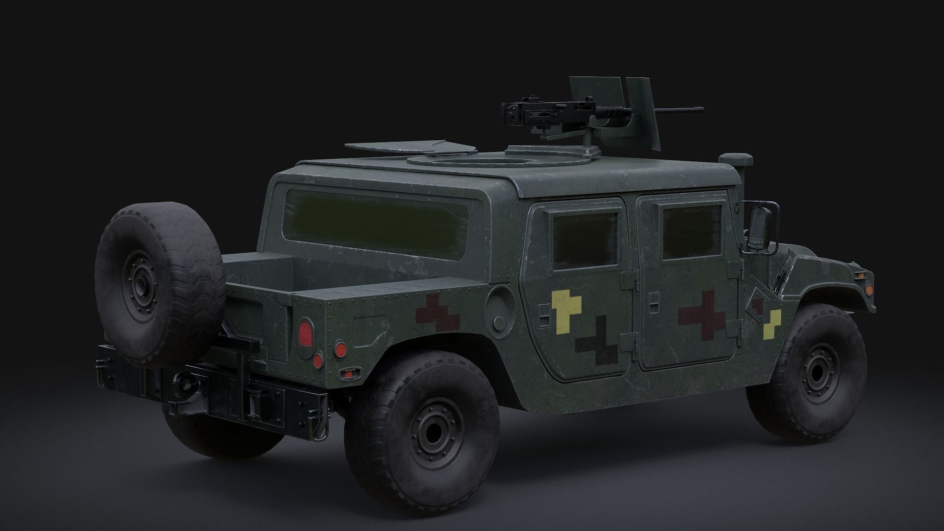 3D model HMMWV military vehicle VR / AR / low-poly | CGTrader