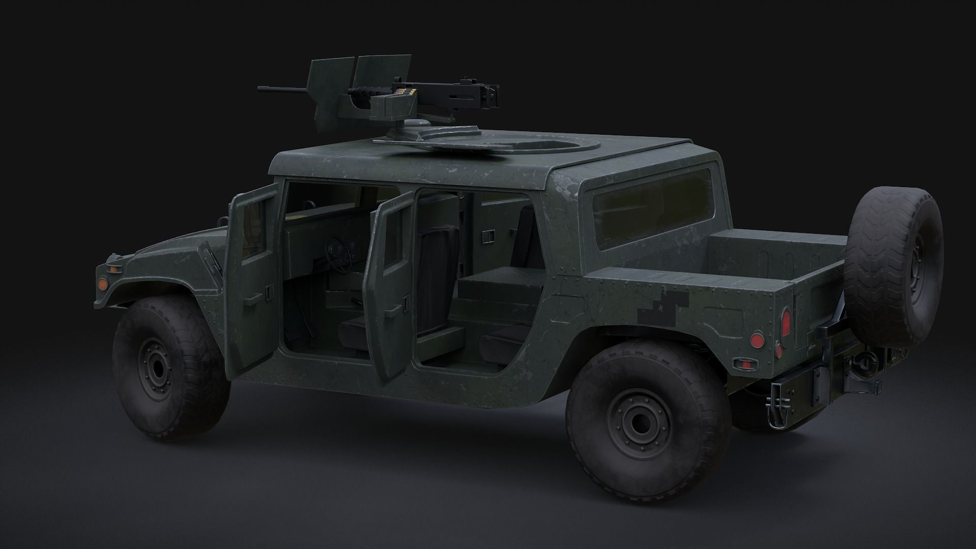 3D model HMMWV military vehicle VR / AR / low-poly | CGTrader