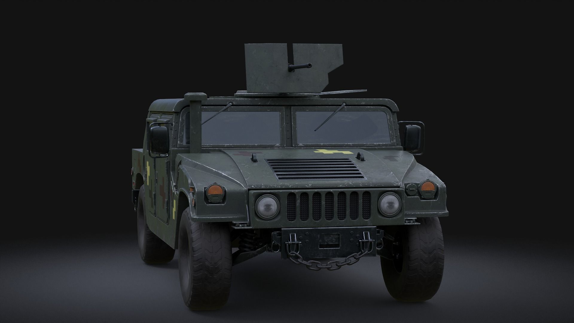 3D model HMMWV military vehicle VR / AR / low-poly | CGTrader