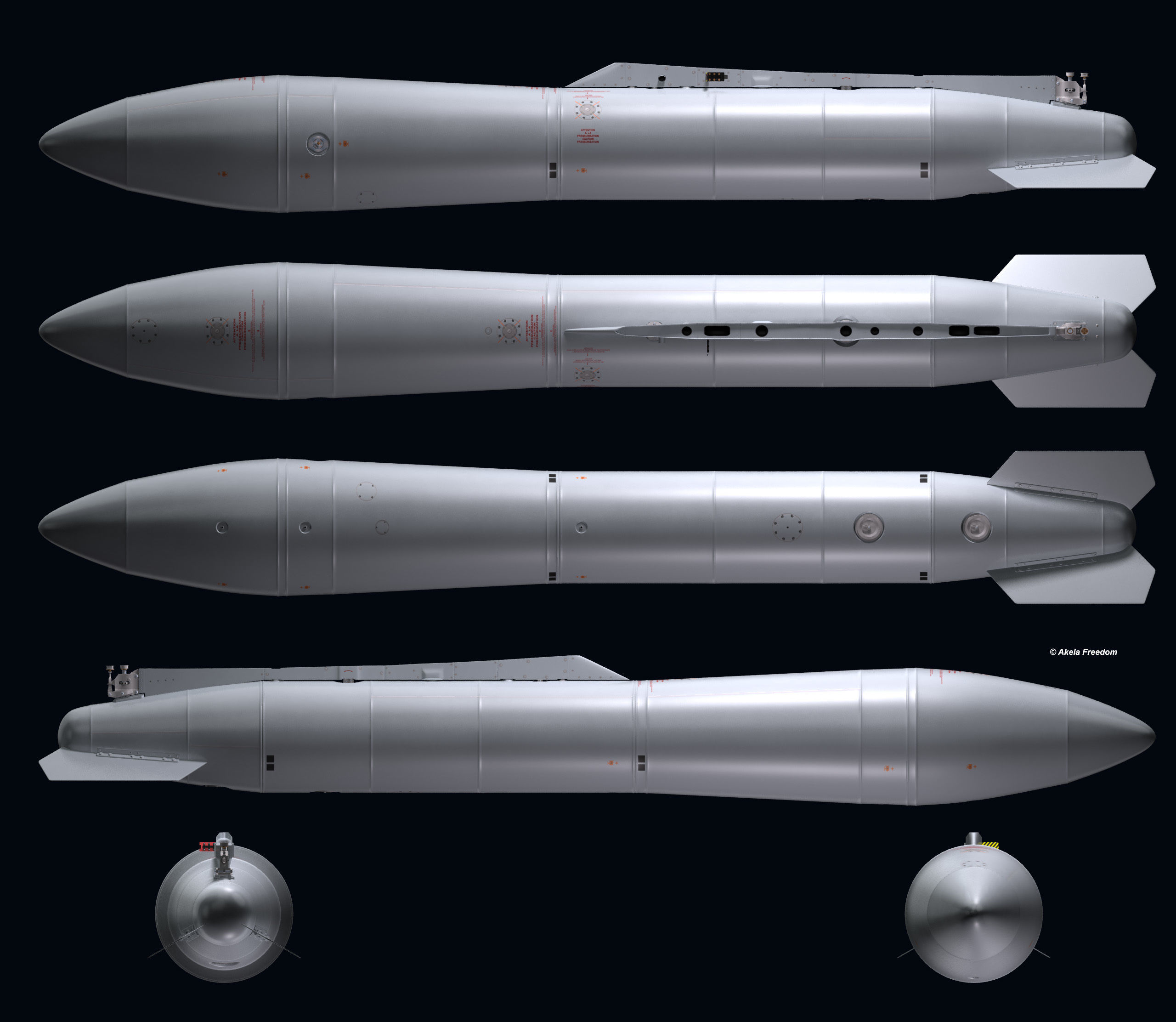Fuel Tanks RPL-541-542 with Pylone for Mirage-2000 3D model | CGTrader