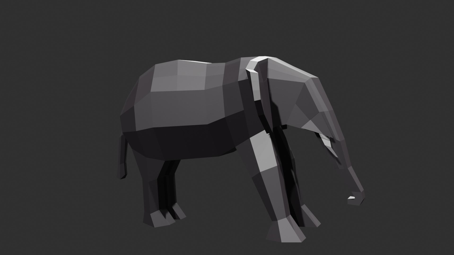 3D model Elephant low poly VR / AR / low-poly | CGTrader