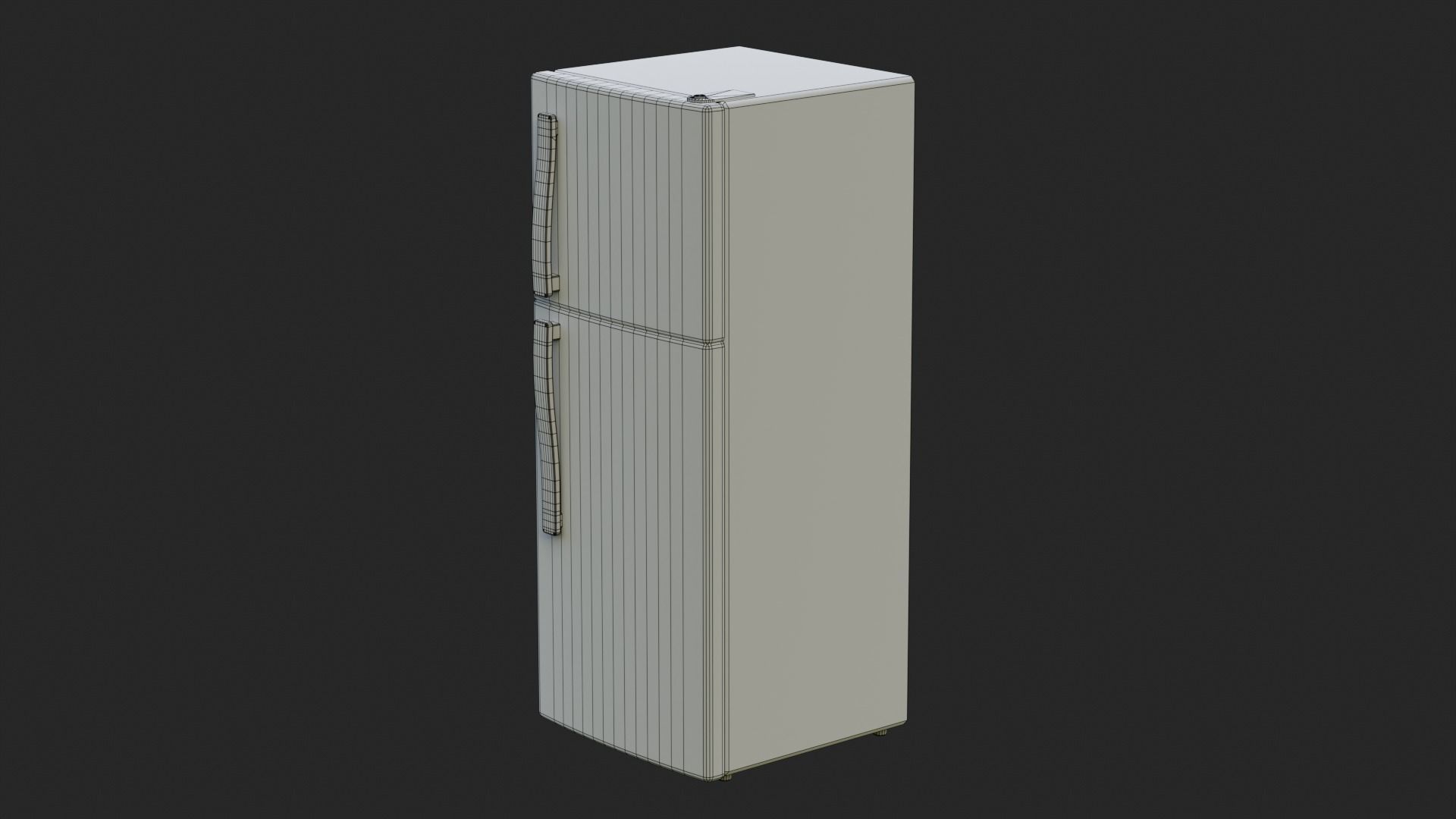 3D model Fridge game ready PBR refrigerator and freezer VR / AR / low ...