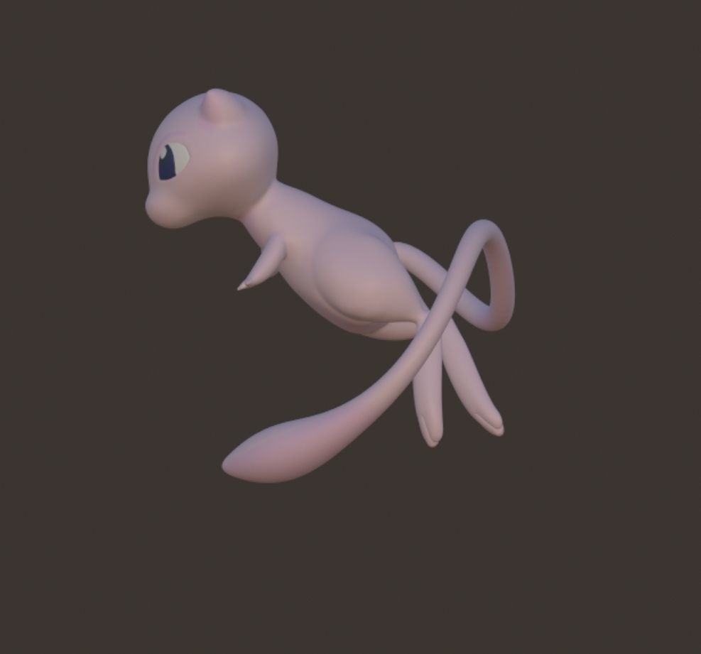 Mew pokemon 3D model 3D printable | CGTrader