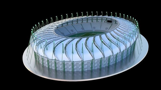 3D model Port International Stadium - VR / AR / low-poly | CGTrader
