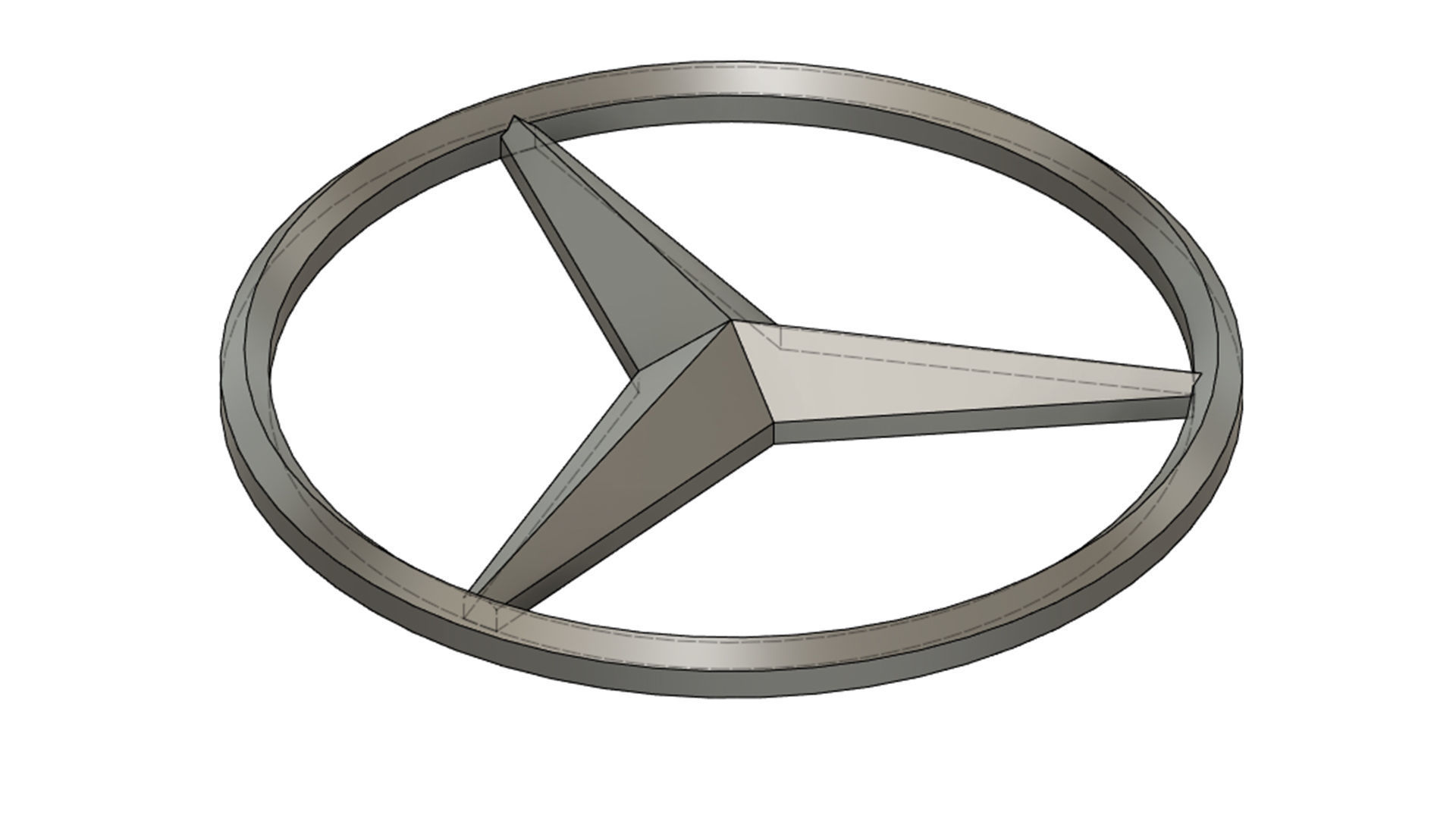 3D Mercedes Benz Logo 3D model 3D printable | CGTrader