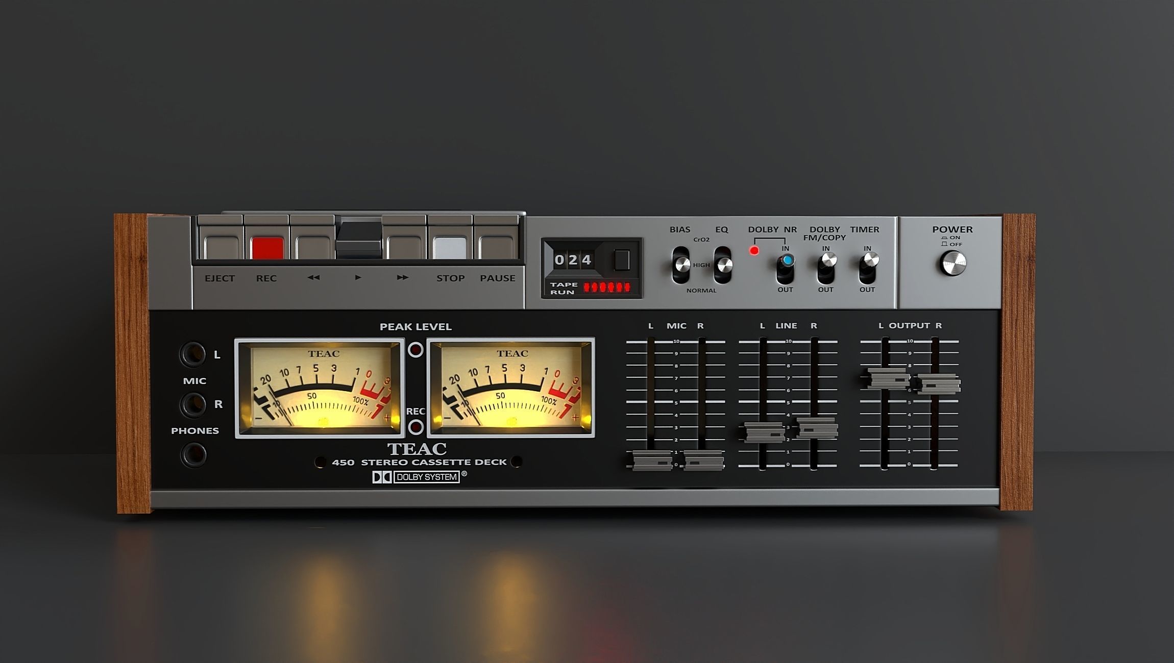 Rare cassette deck Teac 3D model | CGTrader
