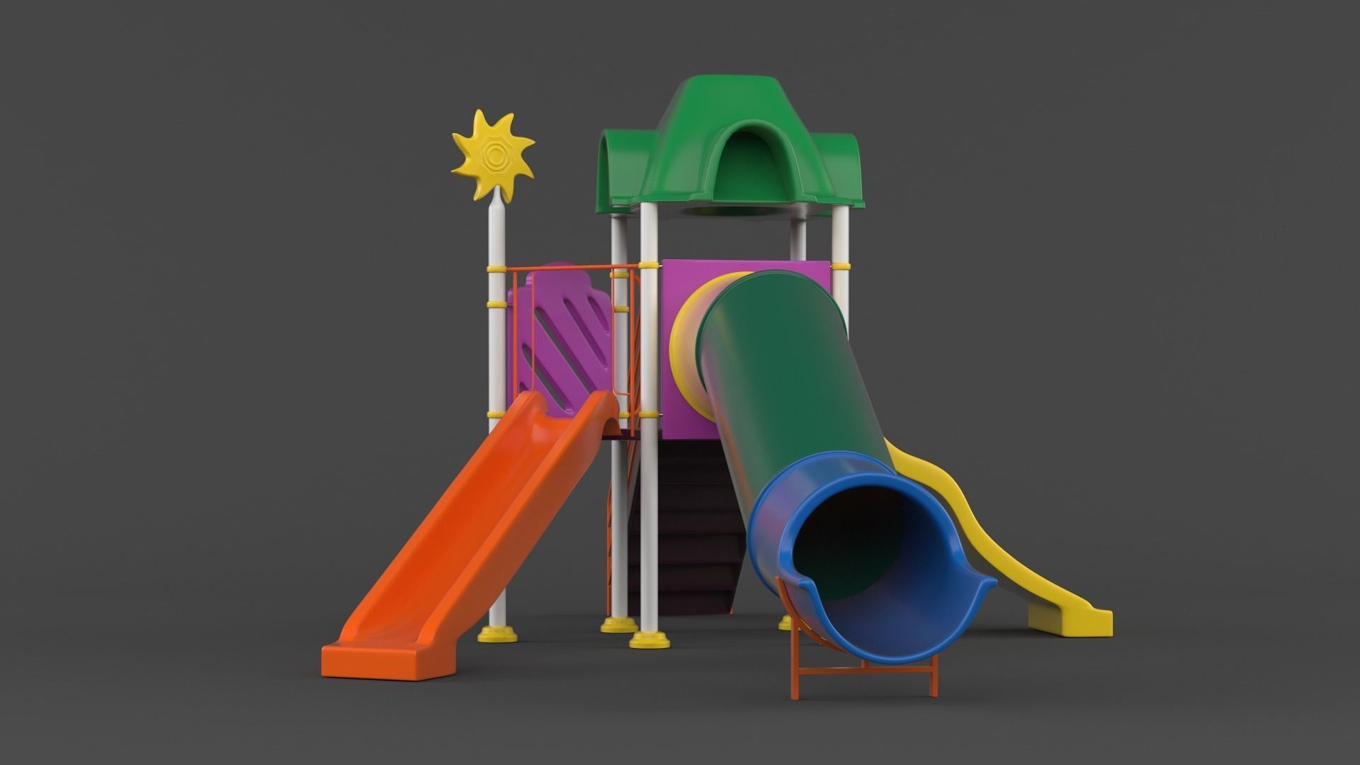 Children Slide Playground 3D model | CGTrader