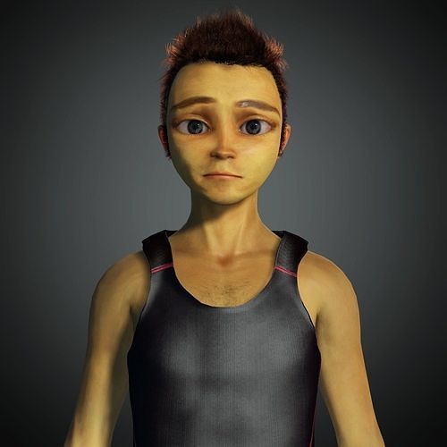 Weird Cartoon Character Semi Realistic Blender Maya Iclone 3D model ...