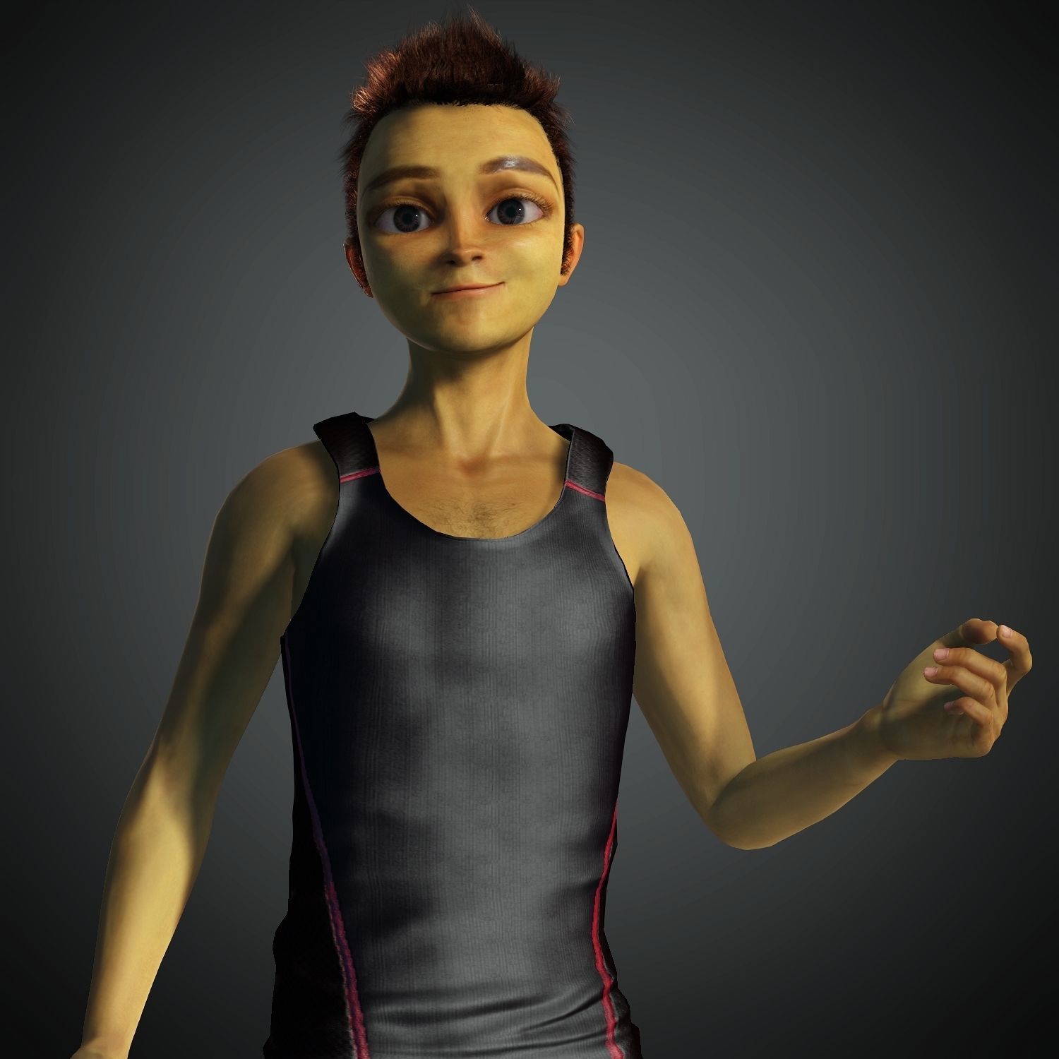 Weird Cartoon Character Semi Realistic Blender Maya Iclone 3D model ...