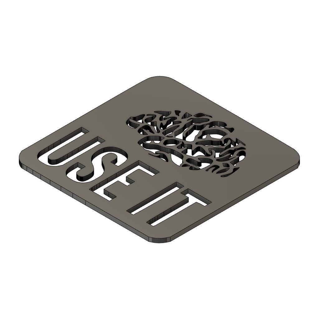 Brain Use It 2D Decor 3D model 3D printable | CGTrader
