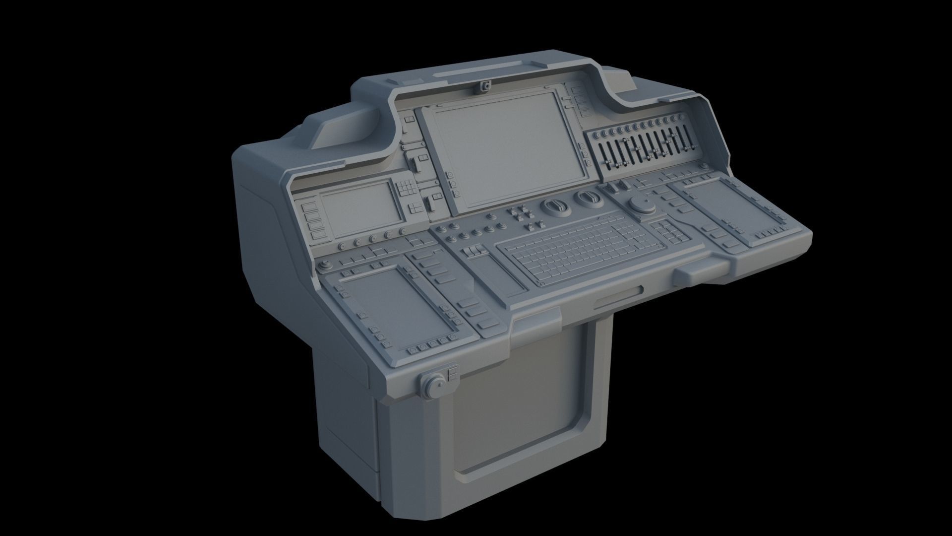 Sci-Fi Control Panels 3D model | CGTrader