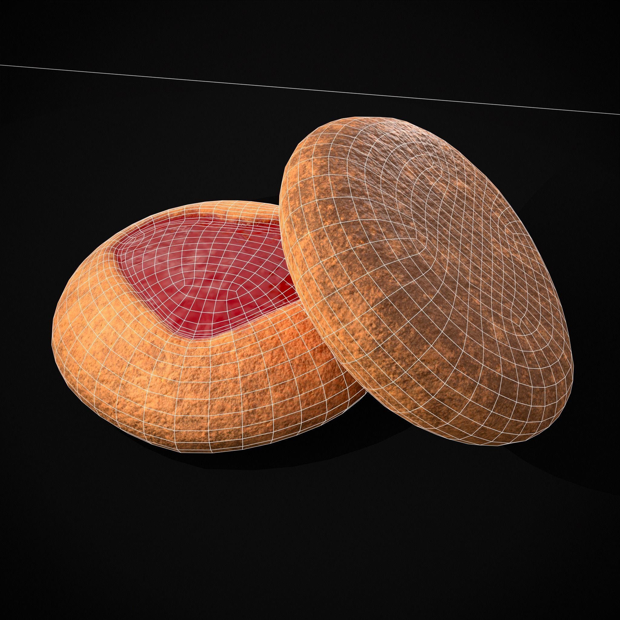 3D model Jelly Heart Biscuit VR / AR / low-poly | CGTrader