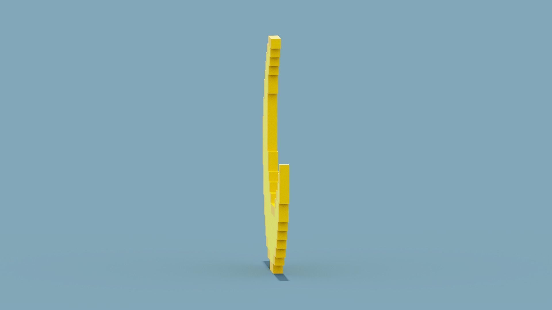 3D model Pixel Moon VR / AR / low-poly | CGTrader