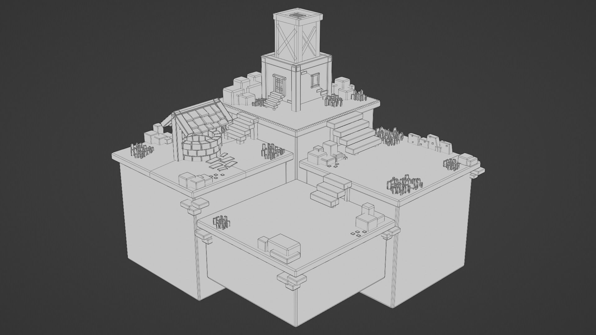 3D model cubic world VR / AR / low-poly | CGTrader