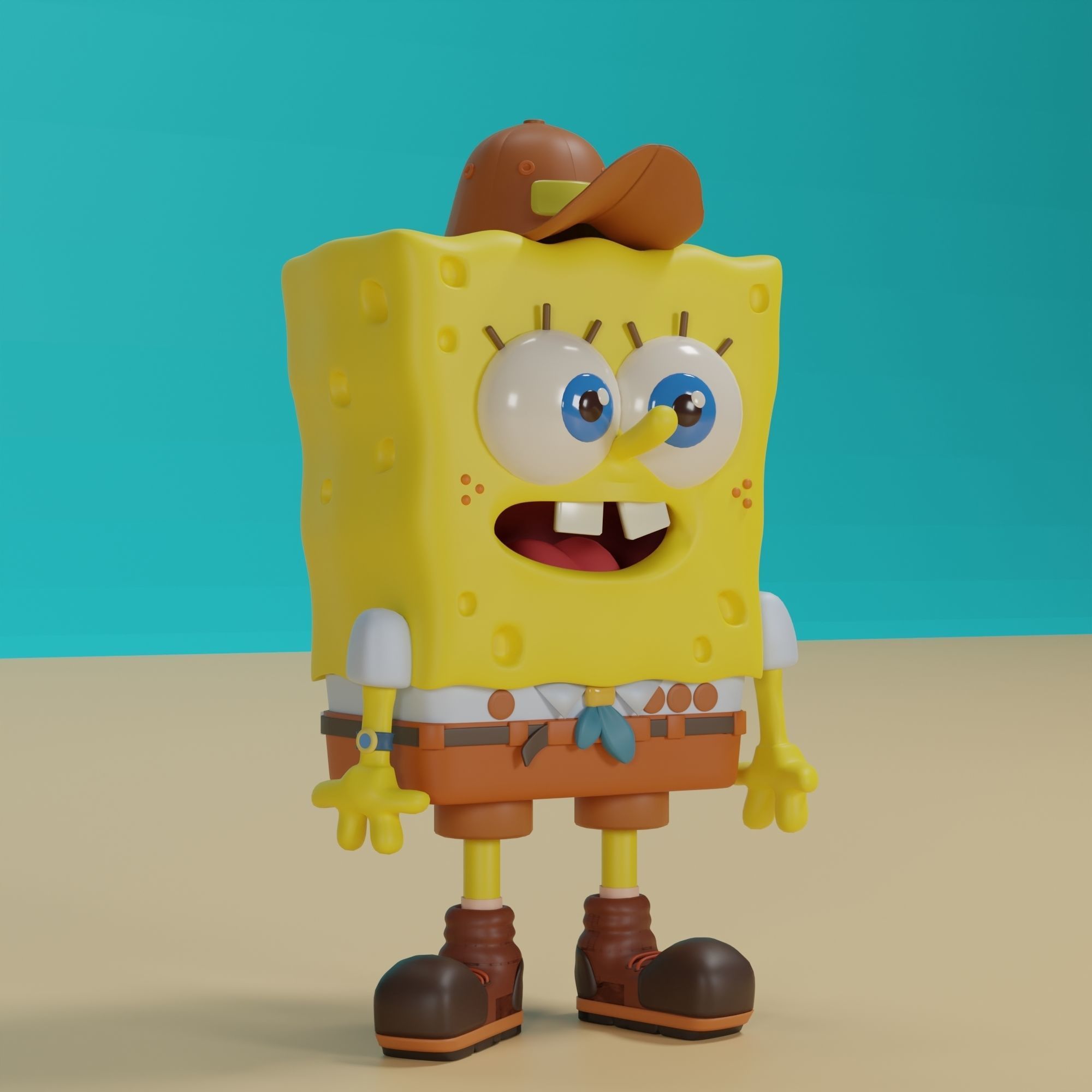 3D model My practice Sponge bob 3D model VR / AR / low-poly | CGTrader